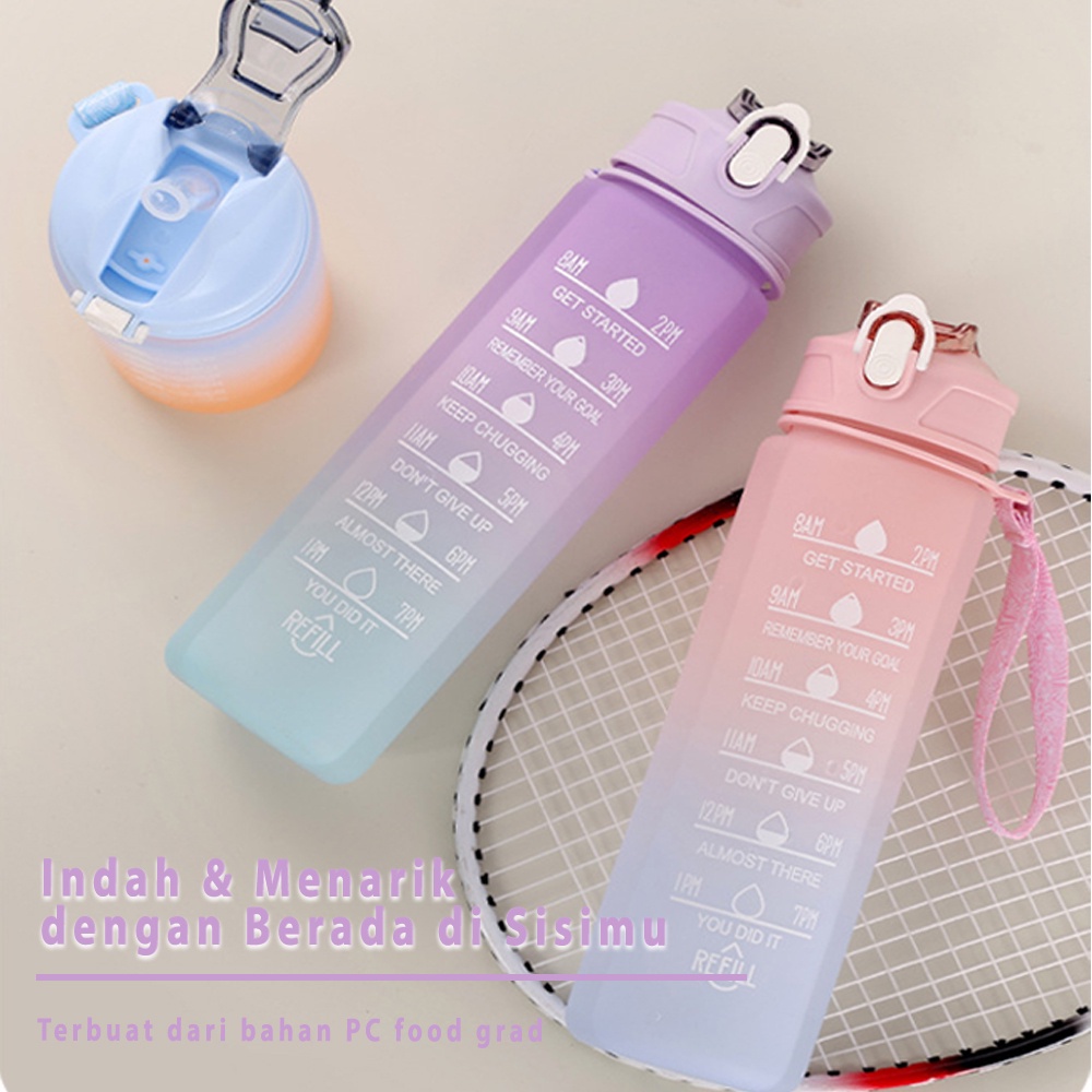 Jual Botol Viral Gradasi Warna Gradien 750 ml / Botol Minum Viral ...