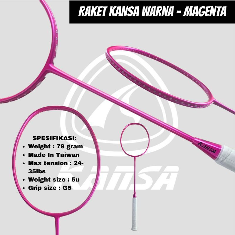 Jual RAKET BADMINTON / RAKET BULUTANGKIS KANSA WARNA FULL CARBON ...