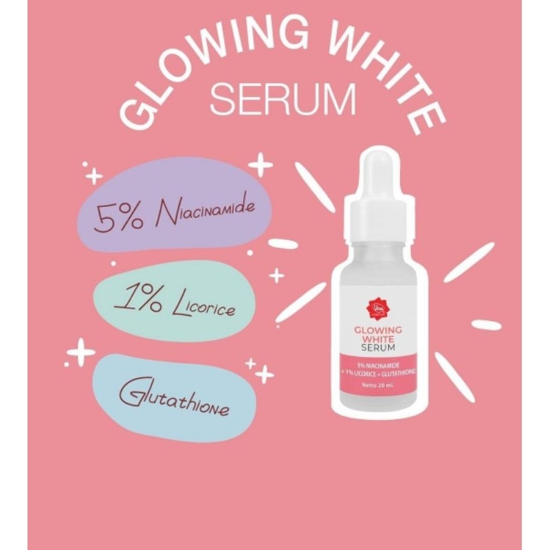 Jual Viva Glowing White Serum with Niacinamide, Licorice & Glutathione ...