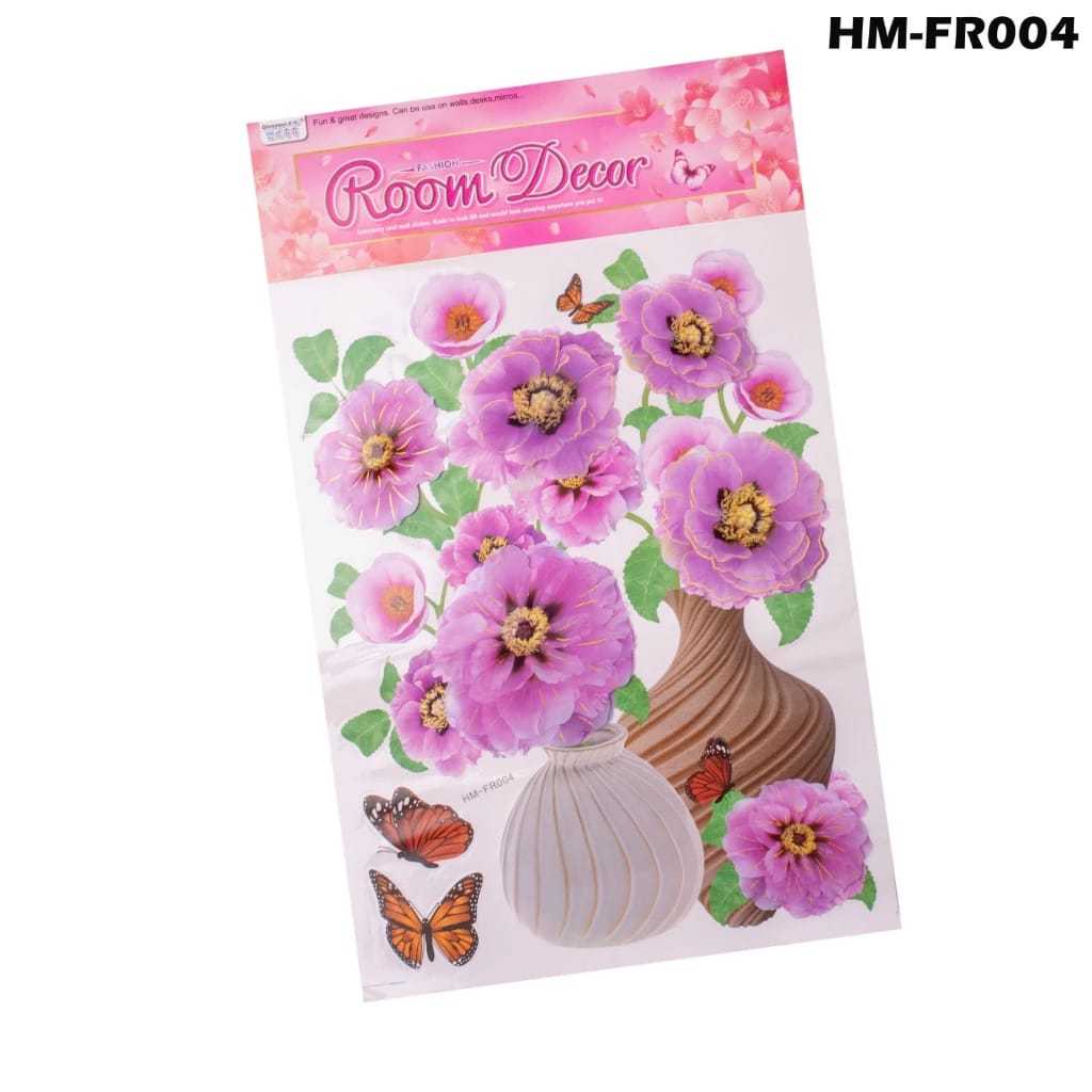 Jual Sticker Vase Bunga Dinding 3D Simulasi Bunga / Hiasan Dinding ...