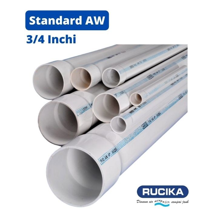 Jual Pipa Pralon PVC RUCIKA standard(STD) AW | Shopee Indonesia