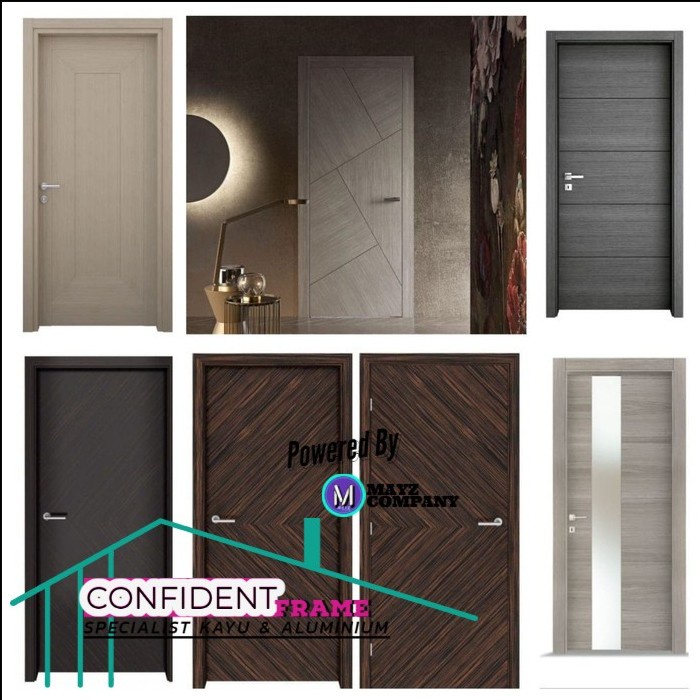 Jual Daun Pintu HPL Custom/Pintu Lapis HPL/Pintu Kamar/Pintu Apartemen ...