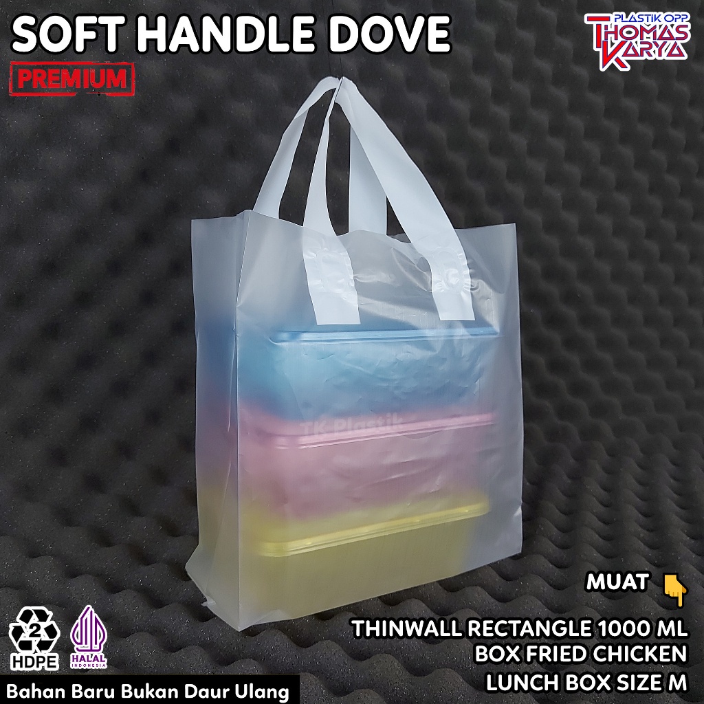 Jual Softhandle Bag 20x30 isi 50 Kantong Plastik Bingkisan Snack Ultah ...