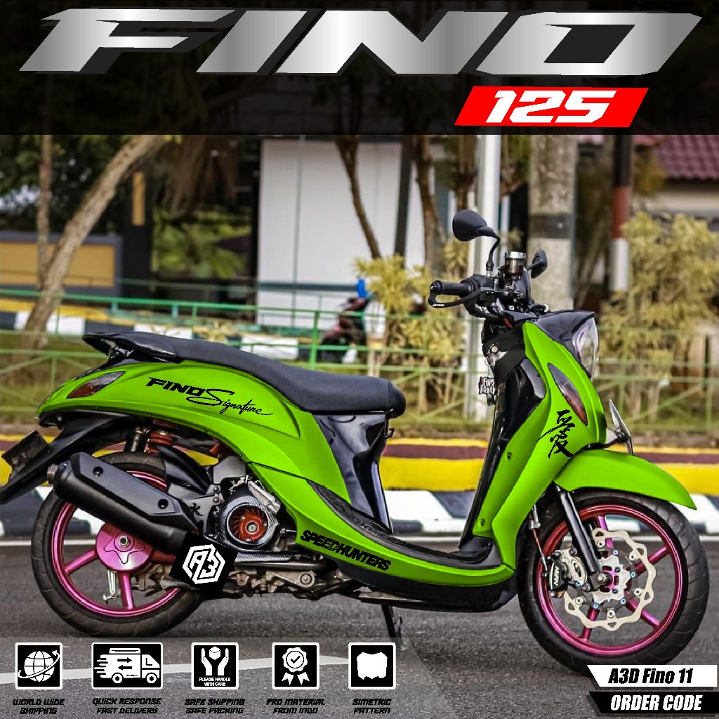 Jual (COD) Decal Sticker Fino 125 Fullbody POLOS dekal stiker Yamaha ...