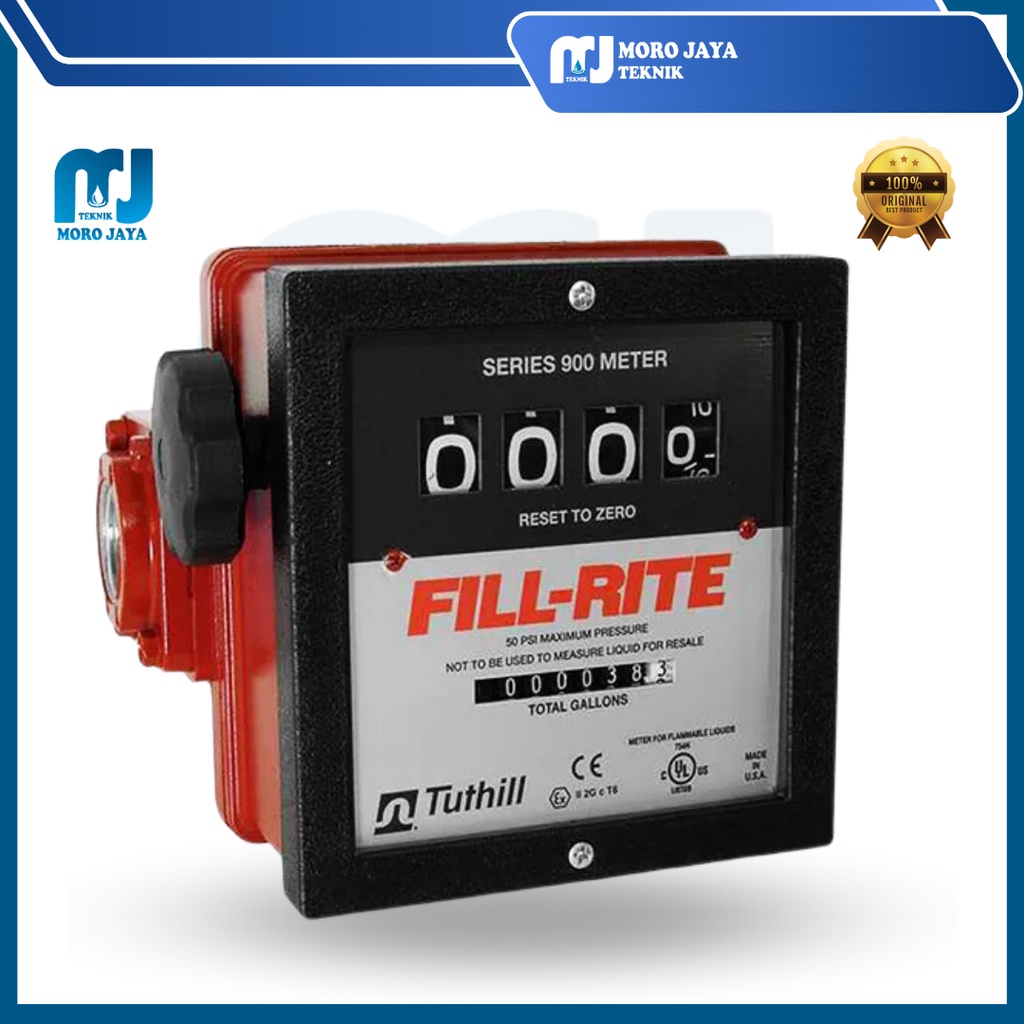 Jual Flow Meter Solar 1 Inch 4 Digit FILL-RITE Flowmeter BBM Fill Rite ...