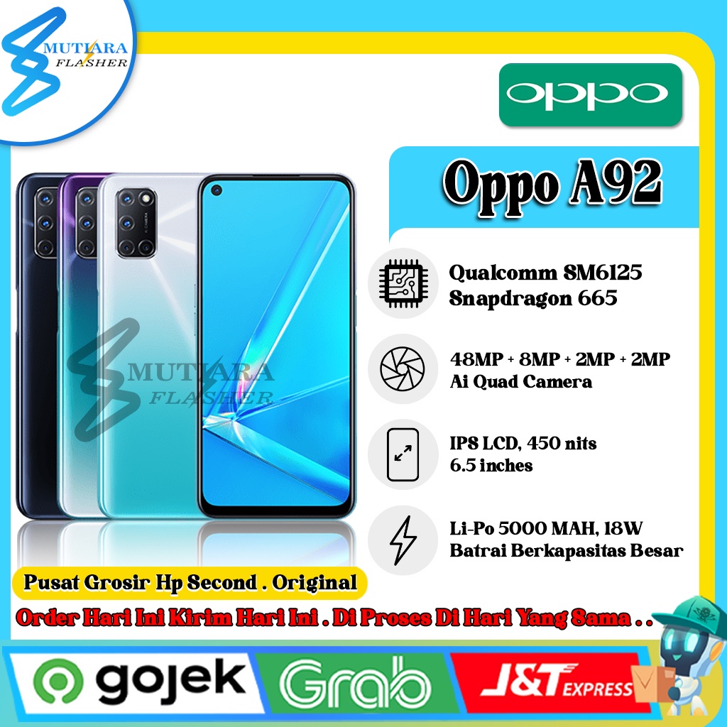 Jual OPPO A92 Ram 6/128GB | Ram 8/128GB Second Original | Shopee Indonesia