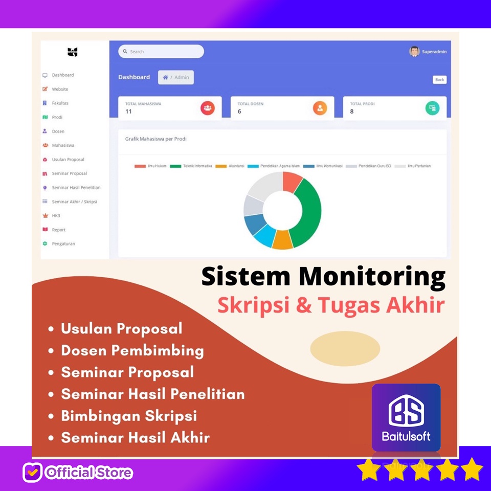 Jual APLIKASI SISTEM MONITORING SKRIPSI DAN TUGAS AKHIR MAHASISWA ...