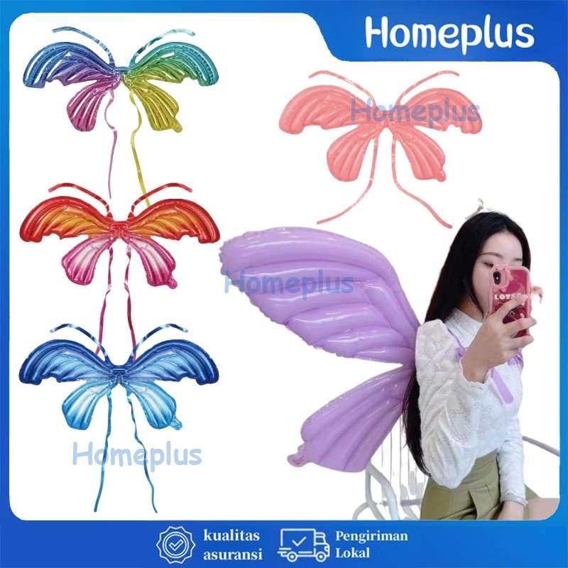 Jual HomePlus Sayap Balon Sayap Kupu Kembali Gantung Dekorasi Pesta ...