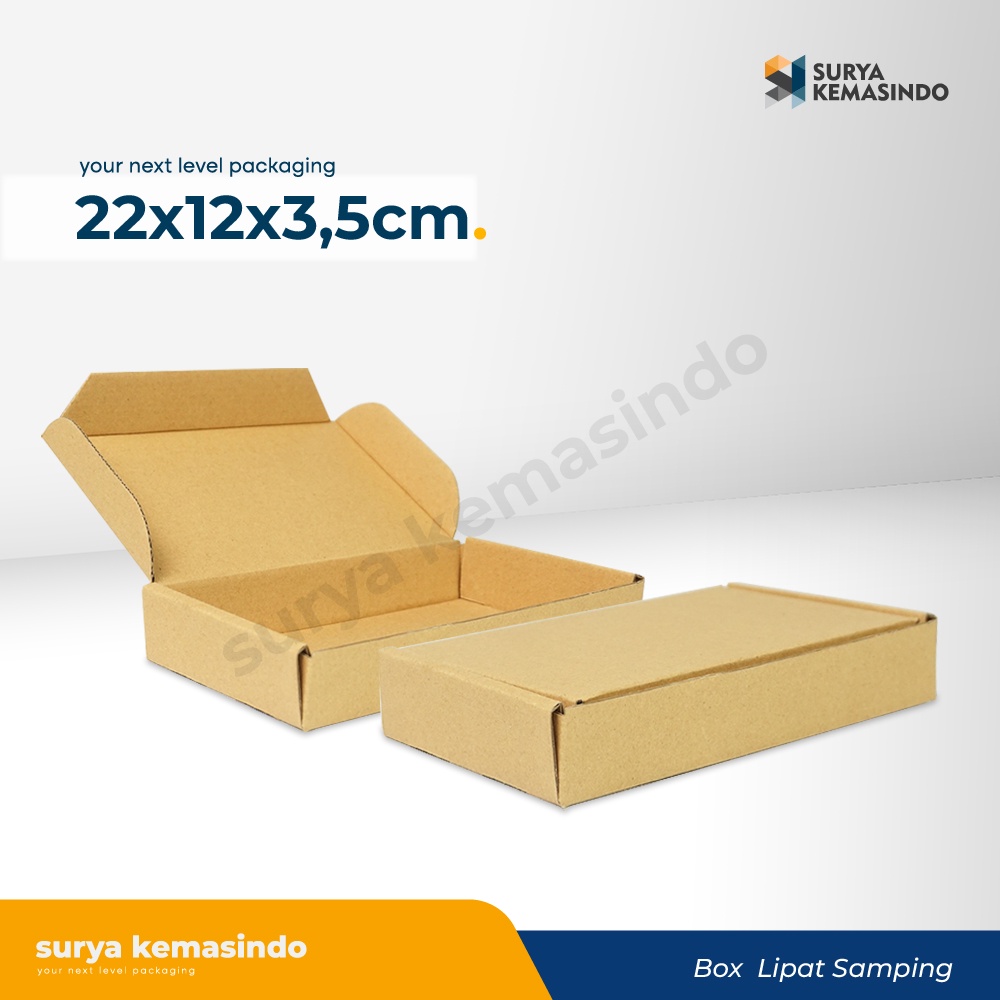 Jual Box 22x12x3,5 cm (EKO) Kardus/paking/kemasan/Karton//hampers ...