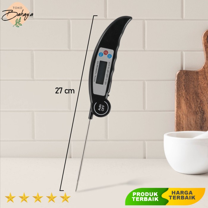 Jual Termometer Makanan Digital Daging Kopi Susu Foldable | Shopee ...