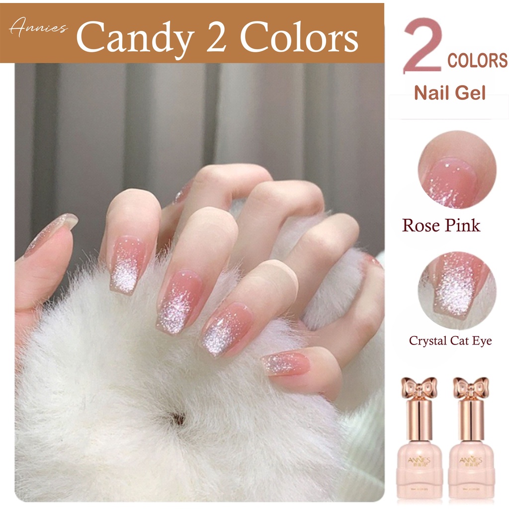 Jual Annies Candy 2 Colors Nail Gel Set With Glitter Part II | Kutek ...