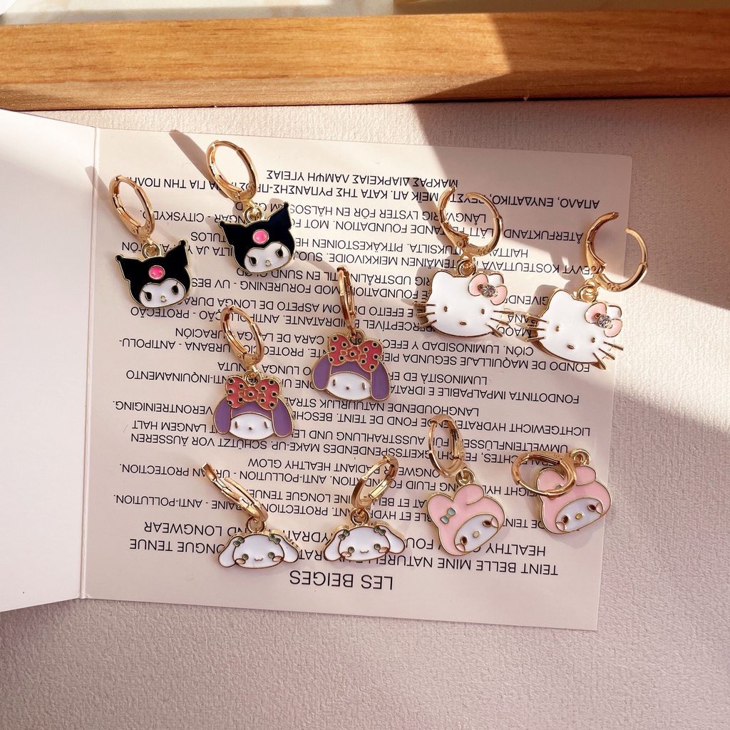 Jual (New) anting sanrio anak lucu anting anting bulet klip cinnamoroll ...