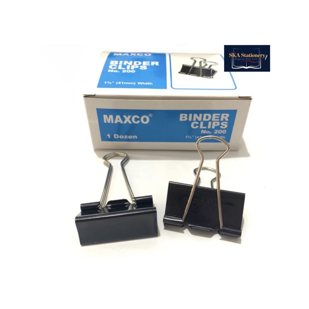 Jual Binder Clip/Klip Hitam/Klip Kertas No 200 (Lusin) | Shopee Indonesia