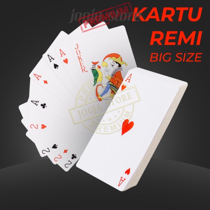 Jual Kartu Remi Besar Game Remi Stars Kartu Remi Big Size Playing Cards ...