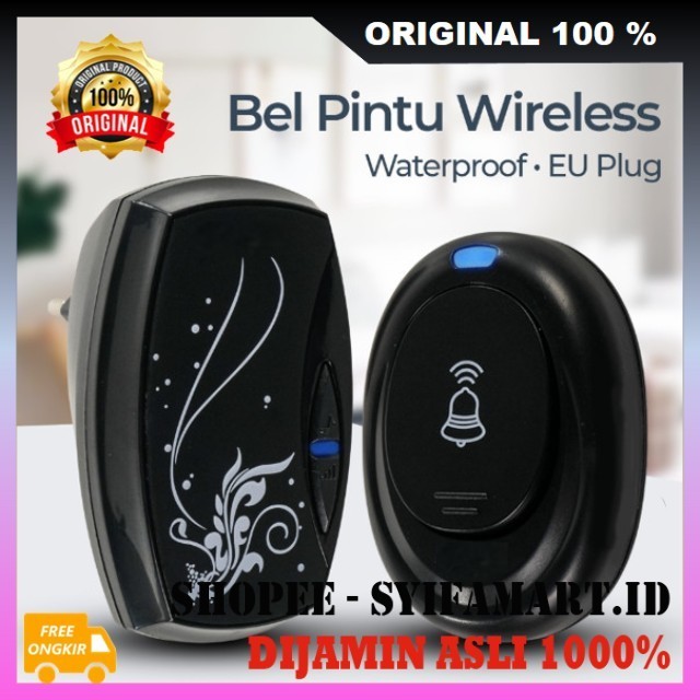 Jual Wireless Doorbell Bel Rumah Wireless Waterproof Bel Pintu Rumah ...