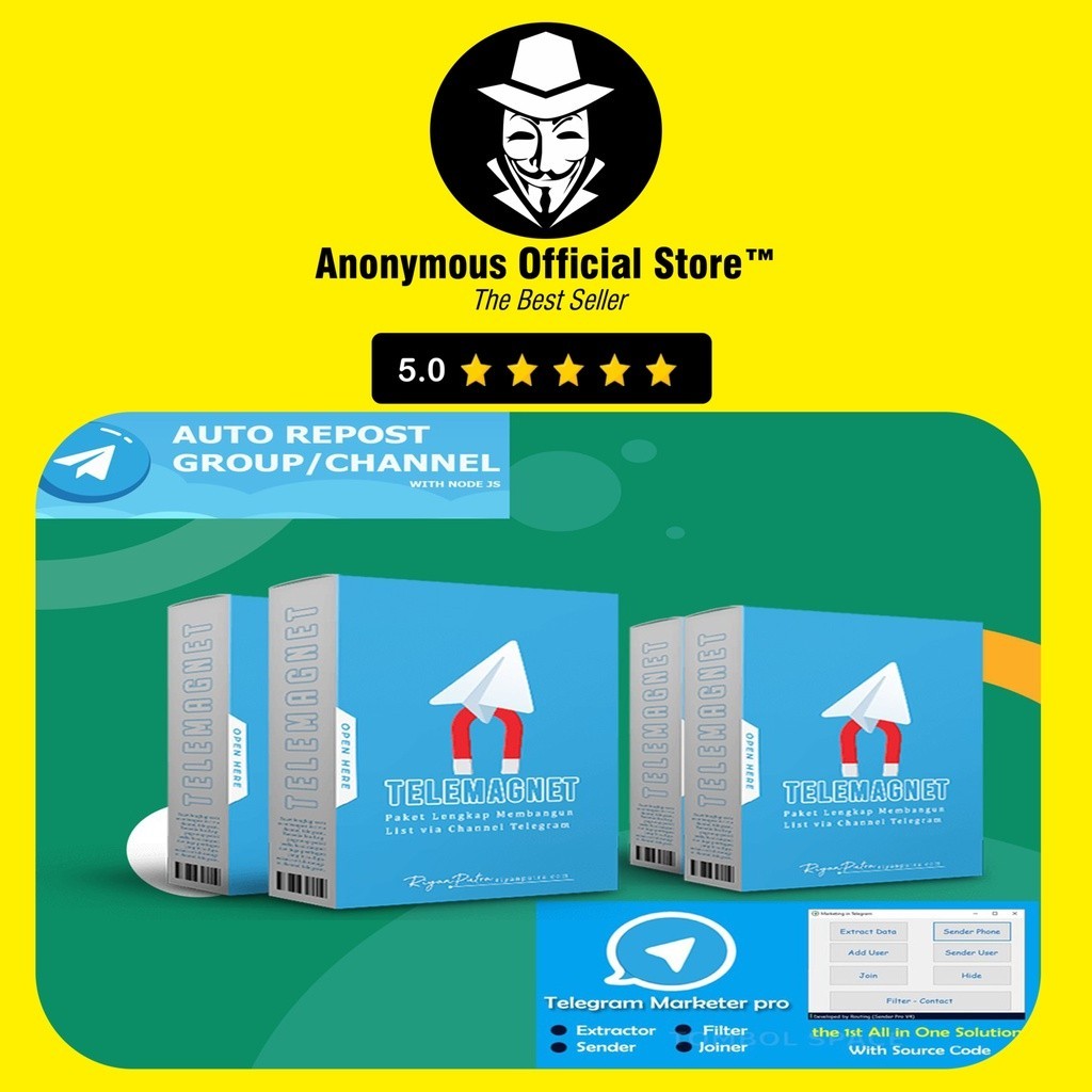 Jual PROGRAM TELEMAGNET TELEGRAM MARKETING TELE MAGNET AUTO REPOST TELEGRAM KE GROUP GRUP ...