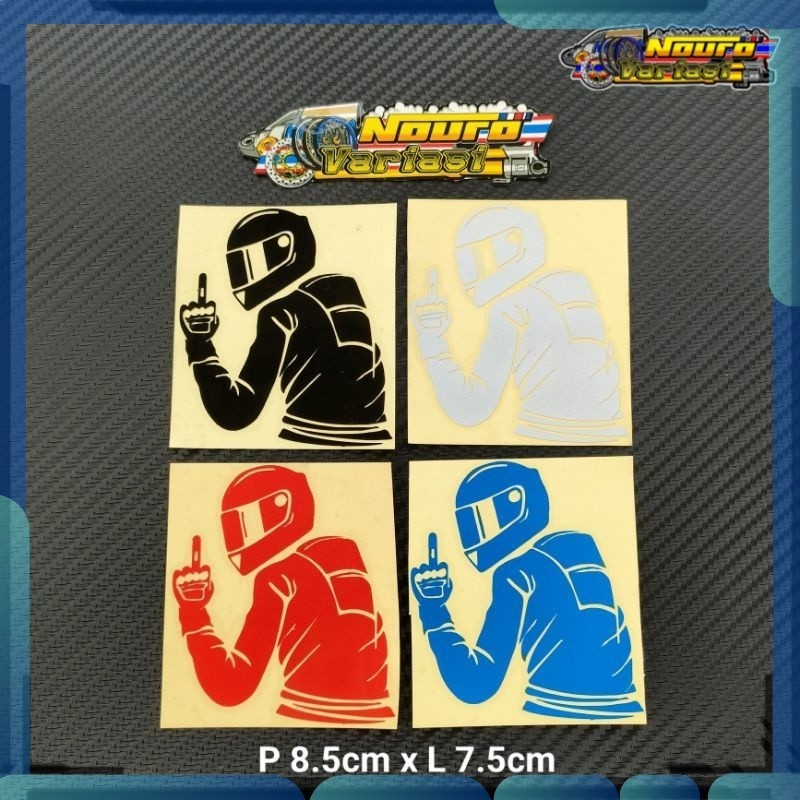Jual Sticker Stiker cutting biker motorcycle anime karek bagus | Shopee ...