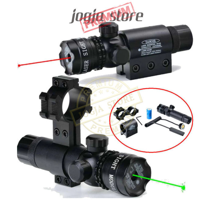 Jual Tactical Red & Green Dot Laser Gun Laser Scope Dot Merah & Hijau ...