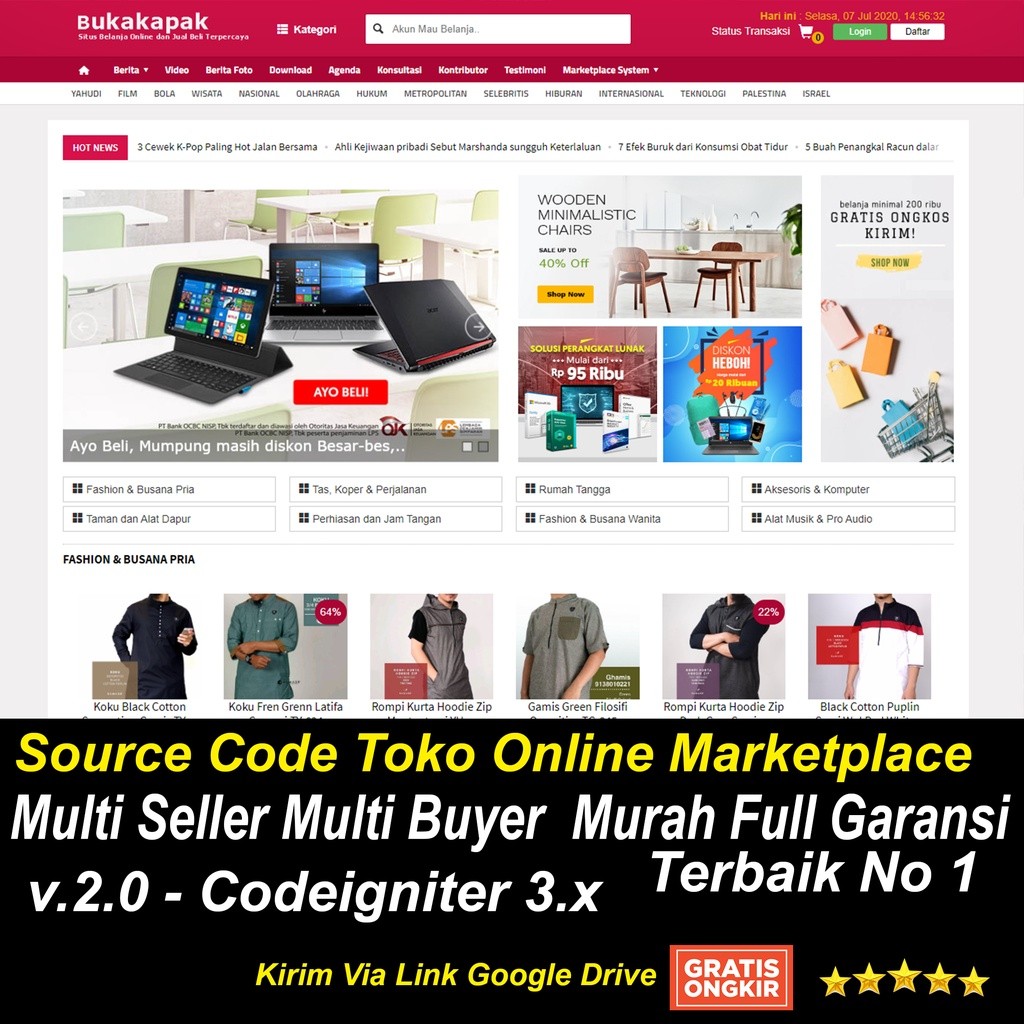 Jual Source Code Aplikasi Toko Online Marketplace Multi Seller Multi ...