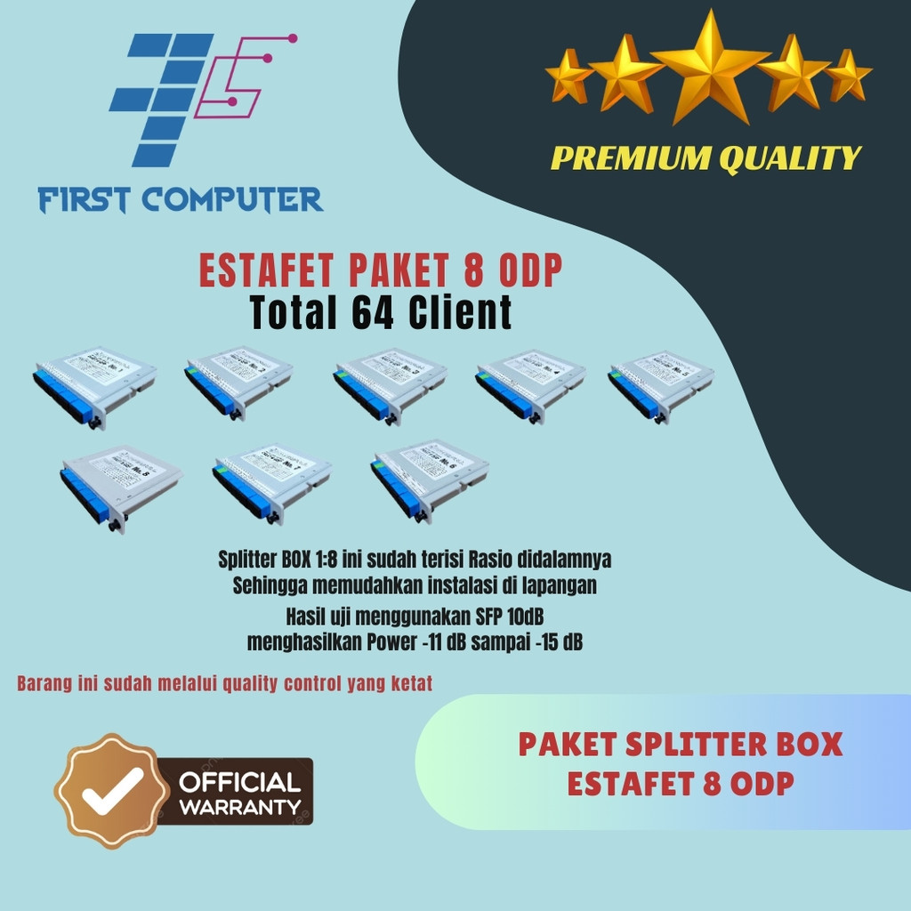 Jual POWERFULL Splitter BOX 1:8 Estafet PAKET 8 ODP | Shopee Indonesia