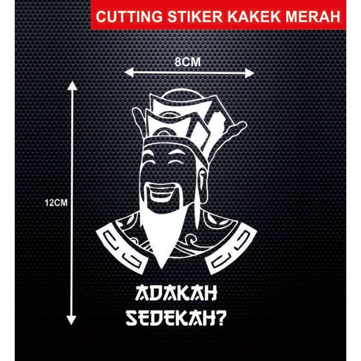 Jual stiker cutting keren lucu viral paduka sticker KAKEK MERAH cocok ...