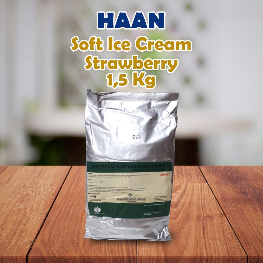 Jual HAAN Soft Ice Cream 1,5 Kg - Strawberry | Shopee Indonesia