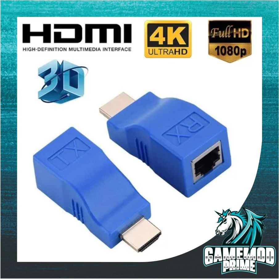 Jual HDMI Extender 30M Converter HDMI to LAN 30M Cat5 Cat6 | Shopee ...