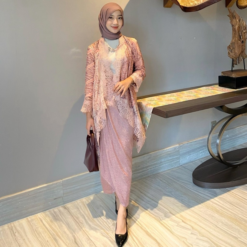 Jual spesial promo Ramadhan ANJANI Set Outer Lace Batik / Kebaya dan ...