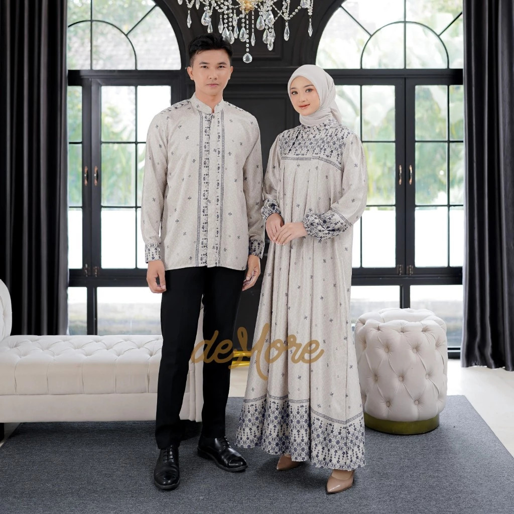 Jual Demore - Astetic Baju Couple Pasangan Kondangan Gamis Kemeja Silk ...