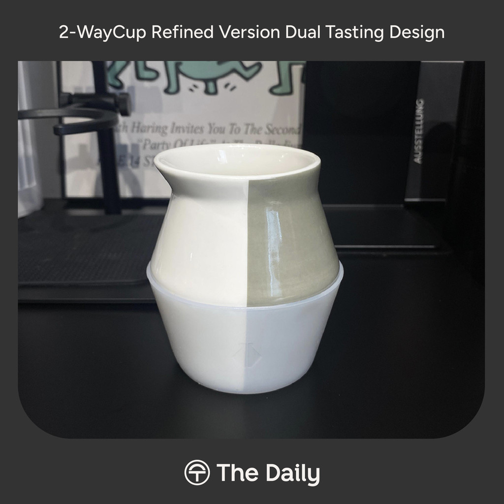 Jual 2-WayCup Refined Version - Two Way Cup Handmade Porselen Dual Tasting Design World Barista ...