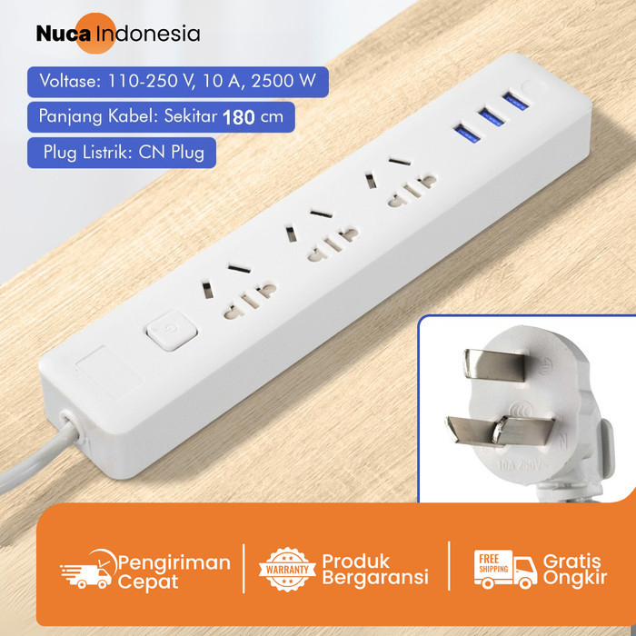 Jual Stop Kontak Colokan Listrik USB Kabel Serbaguna Multiguna ...