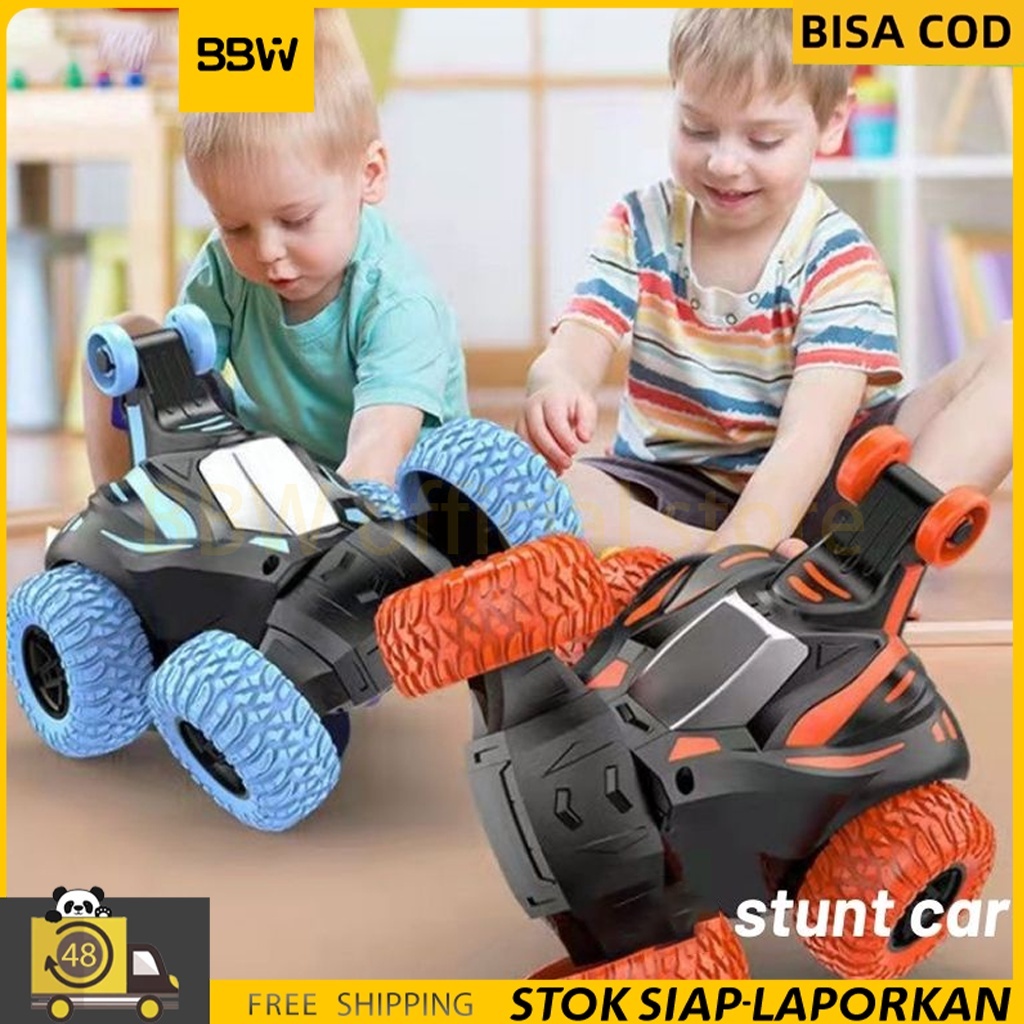 Jual BBW Mobil Stunt Car Rotasi Otomatis 360° dengan musik Mainan Anak ...
