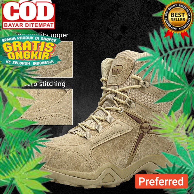 Jual SEPATU PDL MILITER BOOTS KUAT /Sepatu Safety Pria 5AA Tactical ...