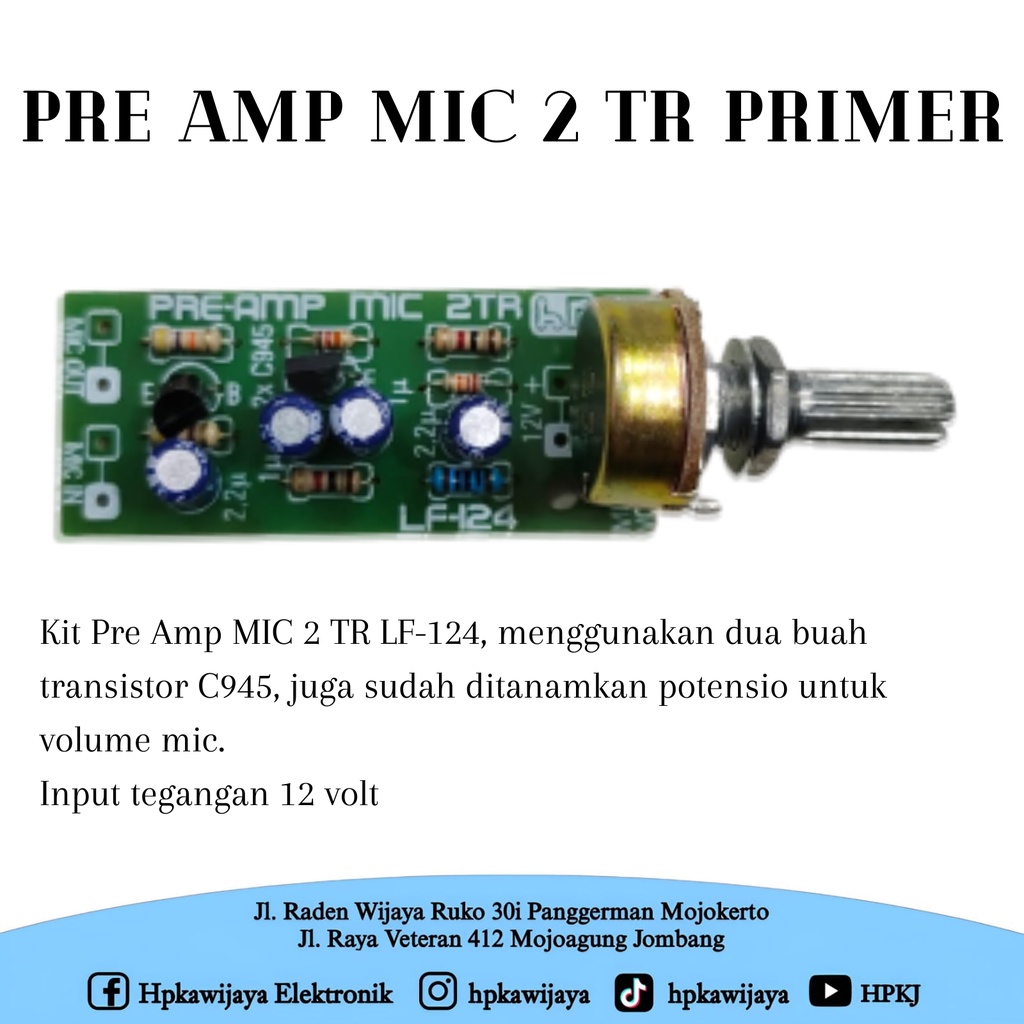 Jual ( 2PCS )KIT PRE AMP MIC 2 TR KIT PRE AMP 2TR MIC | Shopee Indonesia