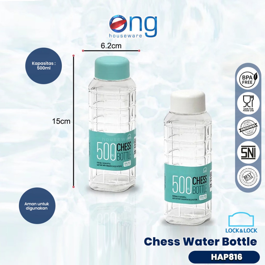 Jual Botol Air Minum Premium Chess Bottle Lock n Lock 500ml HAP816 HAP ...