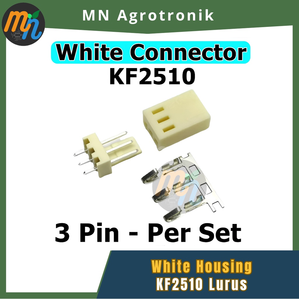 Jual White Housing/Connector 3P, 4P, 5P, 6P, 7P, 8P, 9P, 10P lurus | Shopee Indonesia