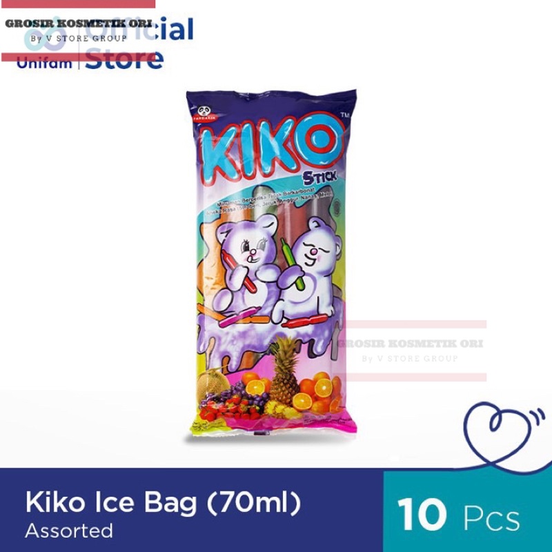 Jual { 1 Pack isi 10 } KIKO Ice Stick Minuman Stick Rasa Buah UK 70ML ...