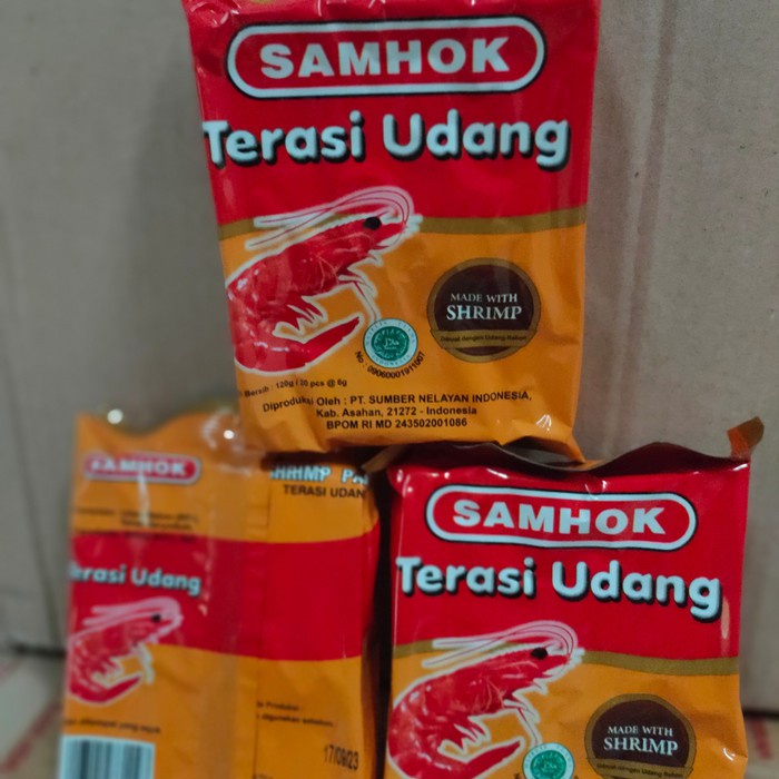 Jual terasi udang samhok medan 120gr pak isi renteng 20x6gr | Shopee ...