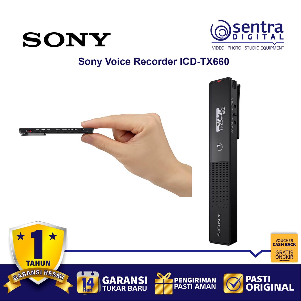 Jual Sony ICD-TX660 Audio Voice Recorder | Shopee Indonesia