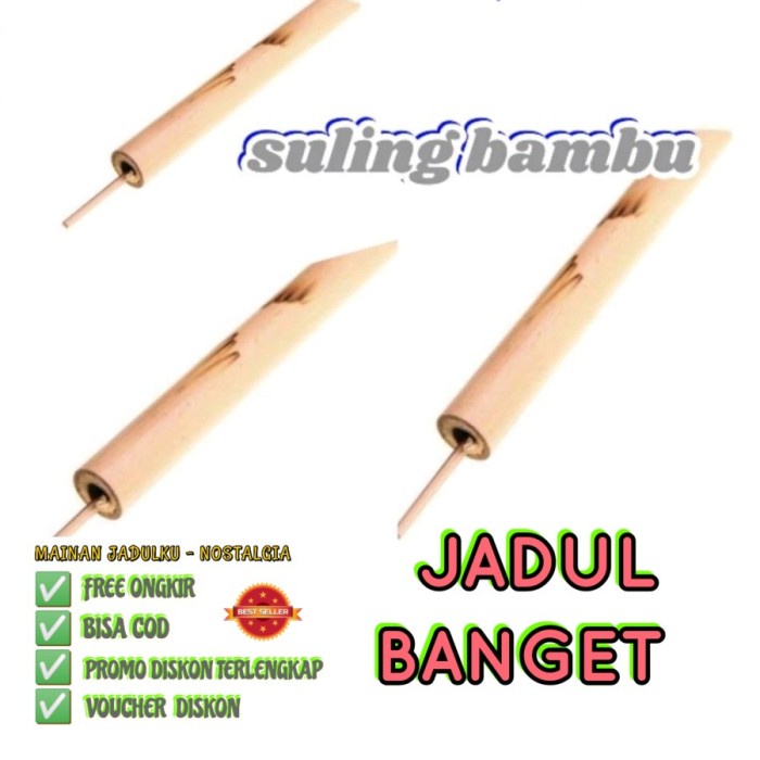 Jual Suling Bambu Tradisional / Mainan Seruling Jadul | Shopee Indonesia