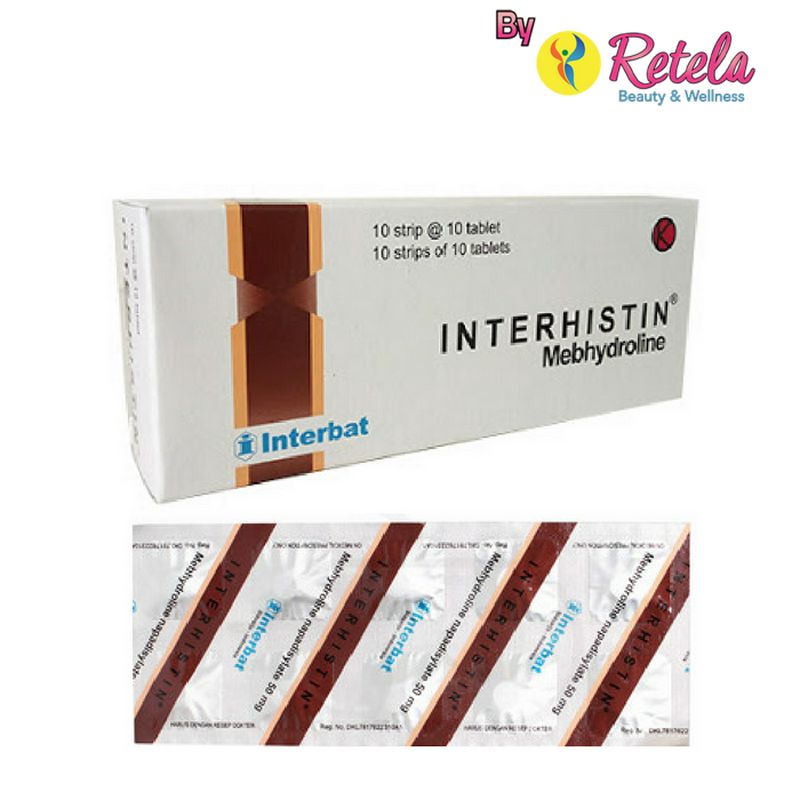 Jual INTERHISTIN 50MG 1 STRIP ISI 10 TABLET | Shopee Indonesia