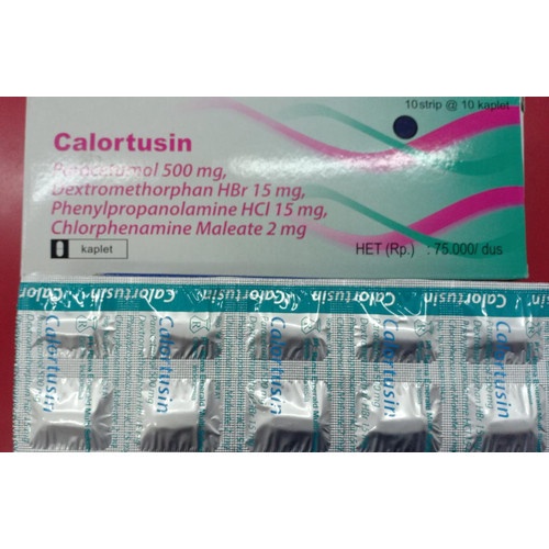 Jual CALORTUSIN STRIP - OBAT DEMAM BATUK PILEK | Shopee Indonesia