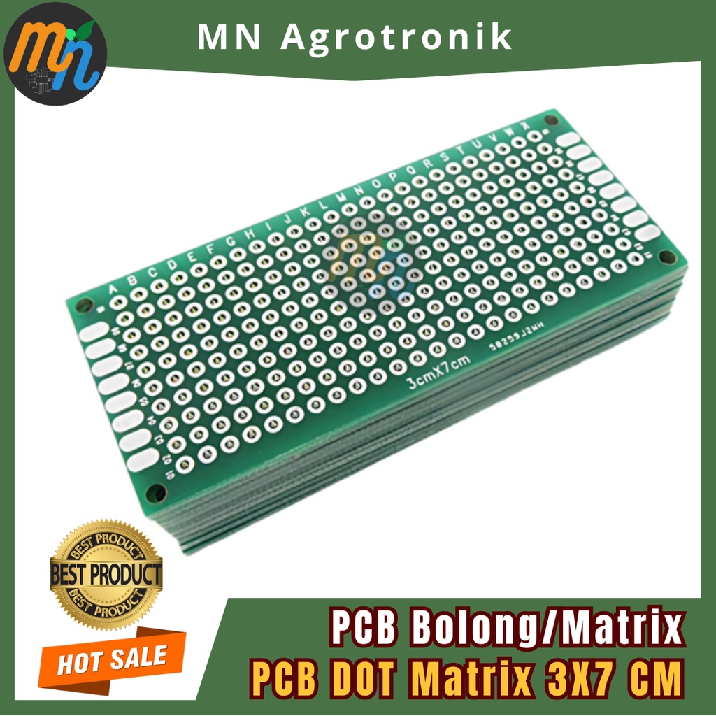 Jual PCB DOT MATRIX THRU HOLE DOUBLE LAYER 3X7CM 3*7CM | Shopee Indonesia
