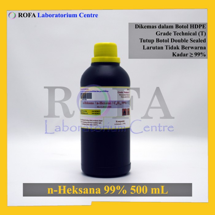 Jual N-Hexane / N-Heksana / Normal Heksana / C6H14 Teknis 500 mL ...