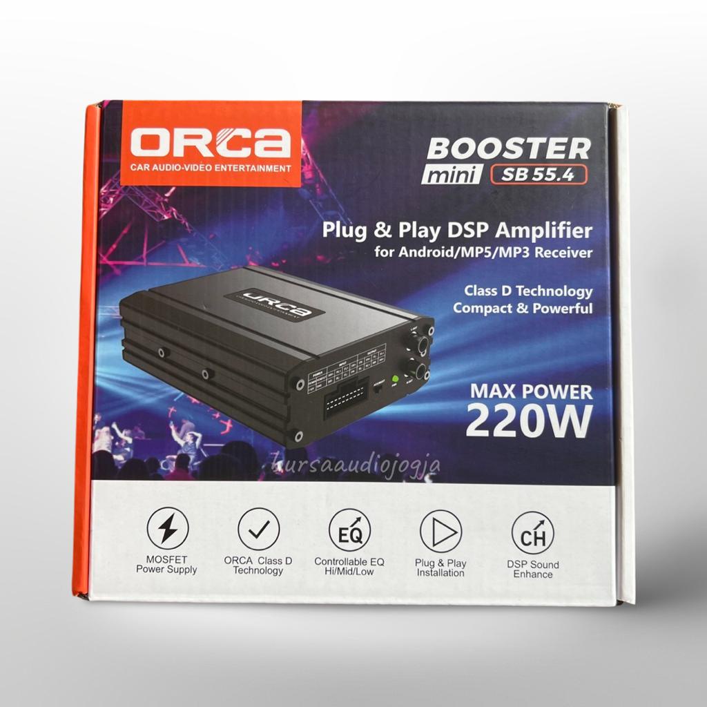 Jual ORCA Booster Mini with DSP SB 55.4 Plug & Play DSP Power Amplifier ...