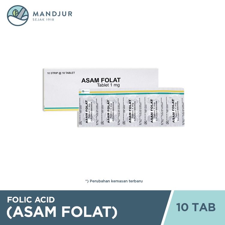 Jual Folic Acid 1 Mg 10 Tablet - Suplementasi Asam Folat Ibu Hamil dan ...