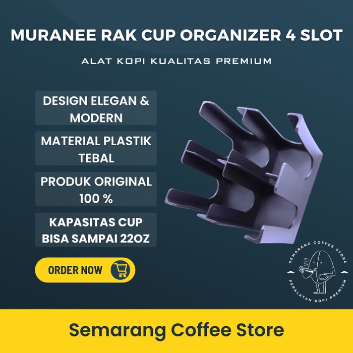 Jual RAK PAPER CUP AKRILIK / ORGANIZER PAPER CUP COFFEE CUP 4 SLOT HJ04 ...
