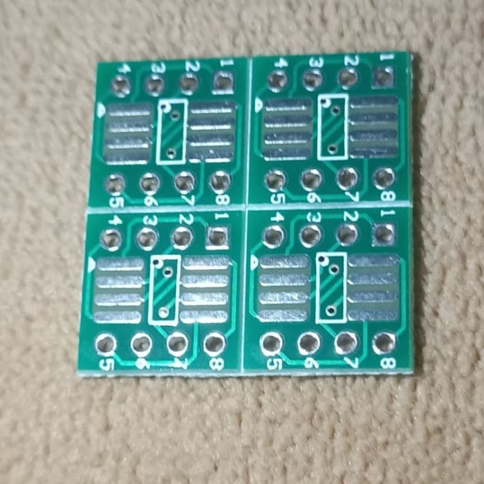 Jual PCB Adapter SMD SOP8 SSOP8 TSSOP8 8 PIN to DIP konnektor 8pin 8P ...