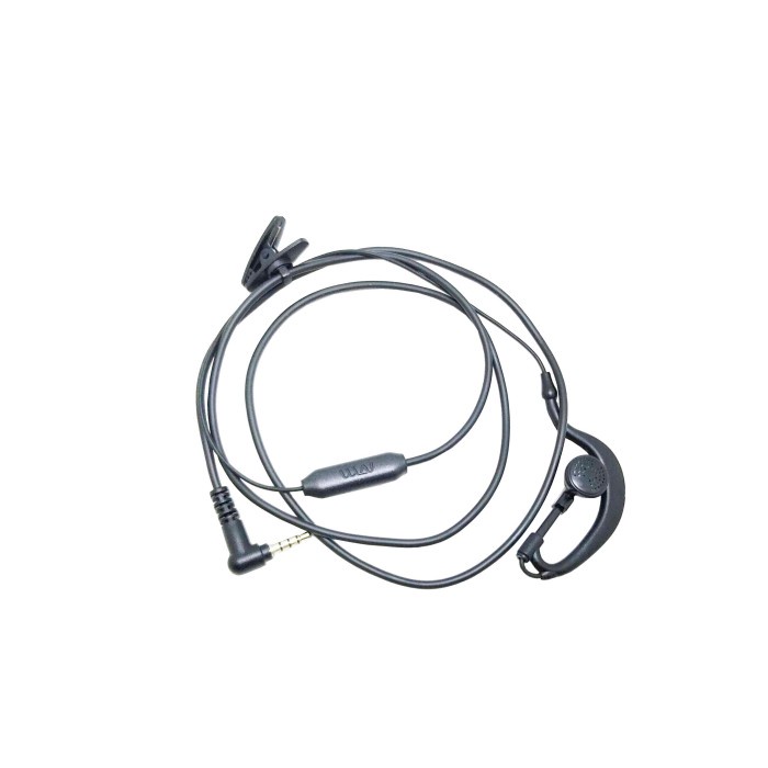 Jual Handsfree HT WLN W-218 Ori Earmic Karet Hitam Walkie Talkie WLAN ...