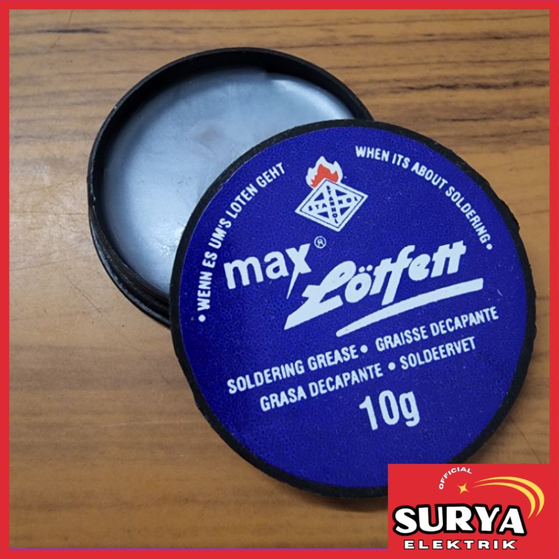 Jual Pasta / Minyak Solder MAX LOTFETT 10 Gram Soldering Grease ...